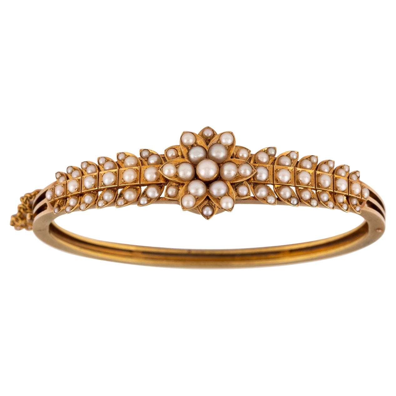 Antique Gold Bangle Bracelet at 1stDibs