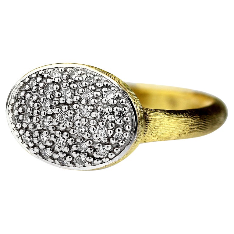 Marco Bicego, Siviglia 18 K Yellow and White Gold 0.21 Ct Diamond Ring ...