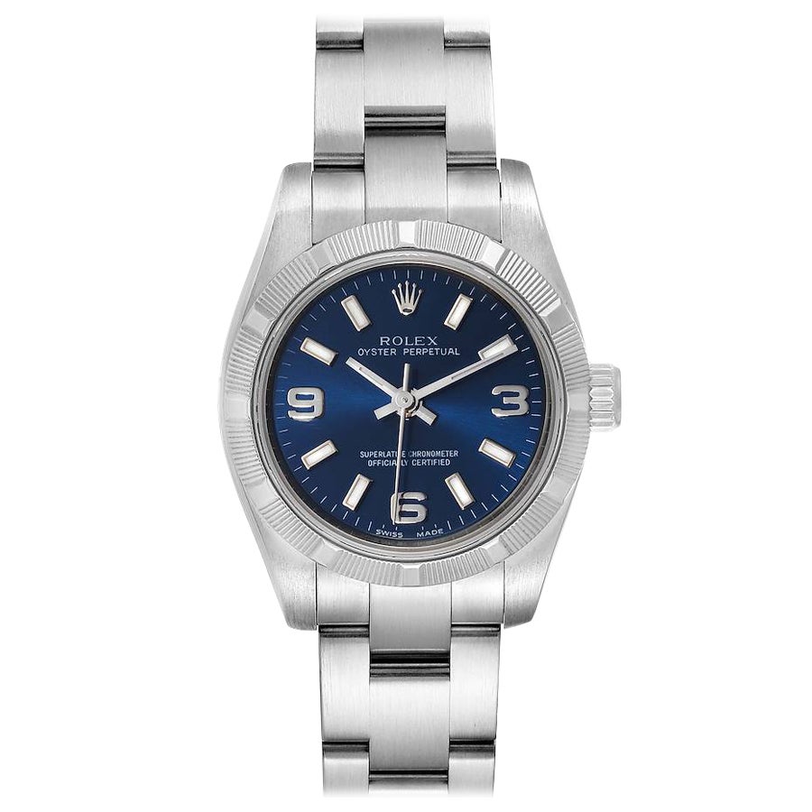 Rolex Oyster Perpetual NonDate Black Dial Ladies Watch 76030 For Sale ...