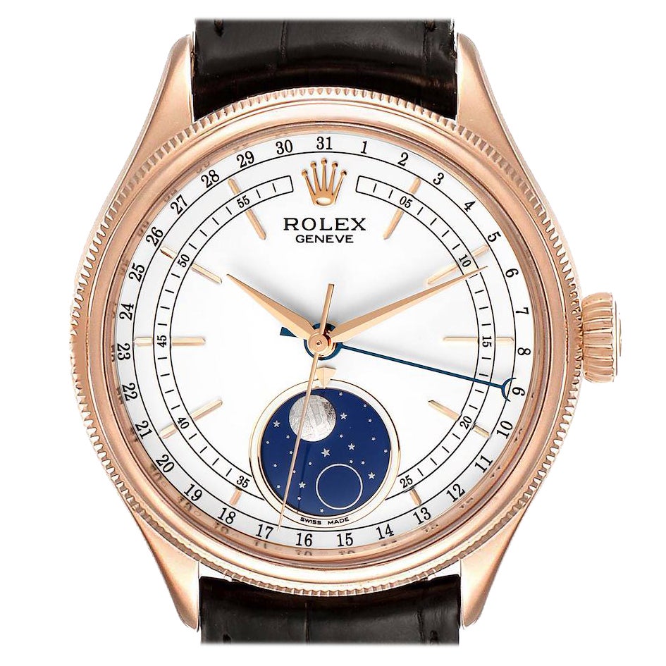 Rolex Cellini Moonphase Everose Gold Automatic Mens Watch 50535 For ...