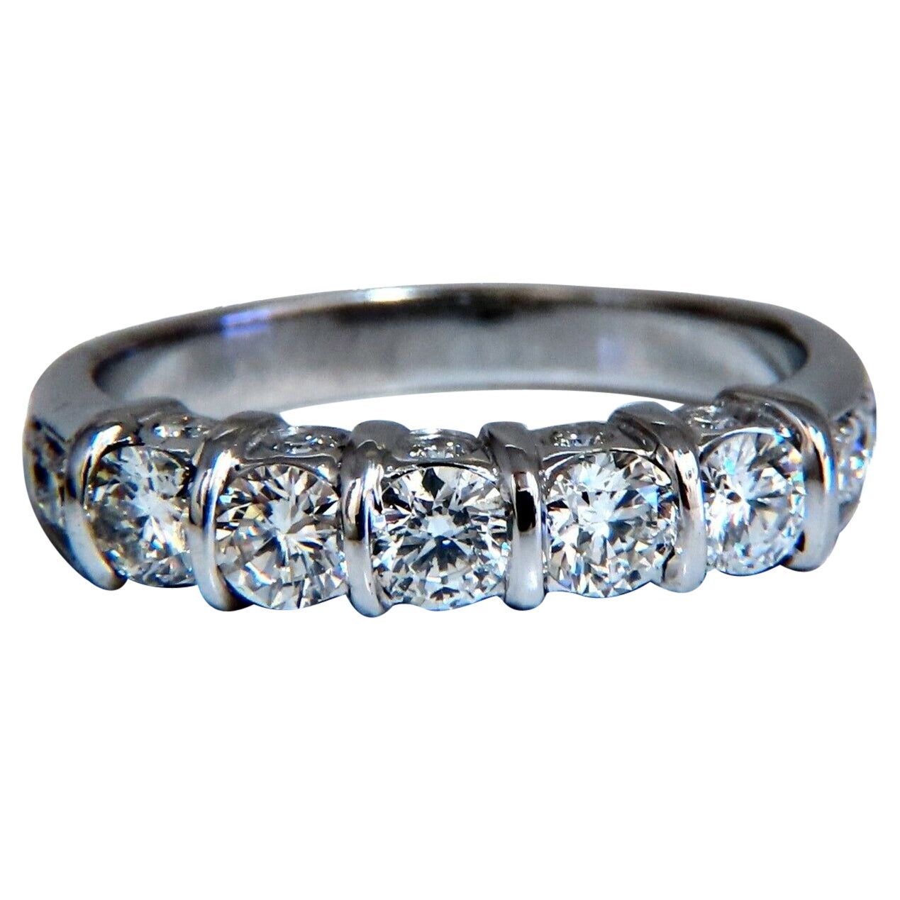 10.50ct Three Stackable Diamond Bands Platinum and 14 Karat at 1stDibs ...
