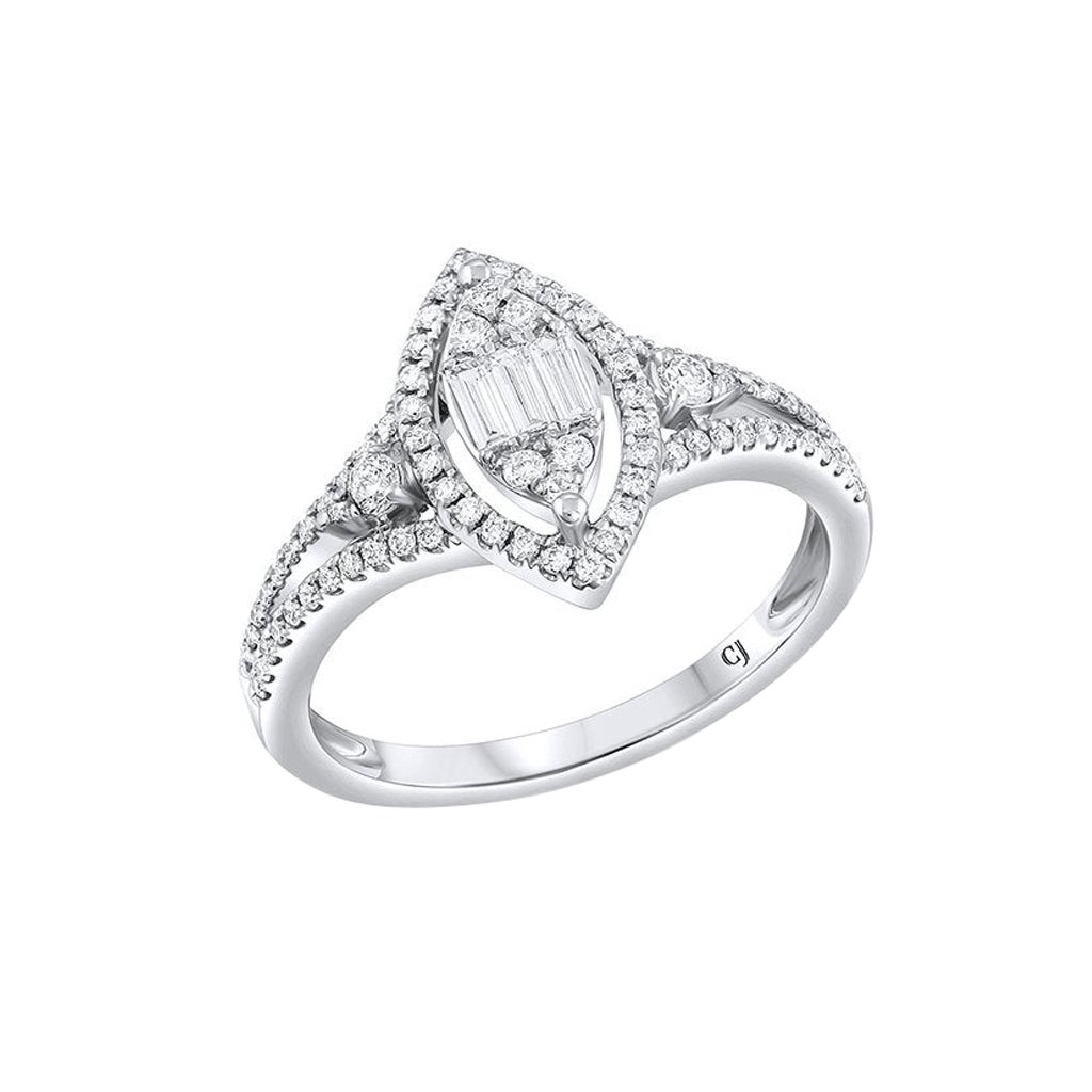 18 Karat Yellow Gold 0.88 Carat Total Weight Diamond Spiral Ring For ...