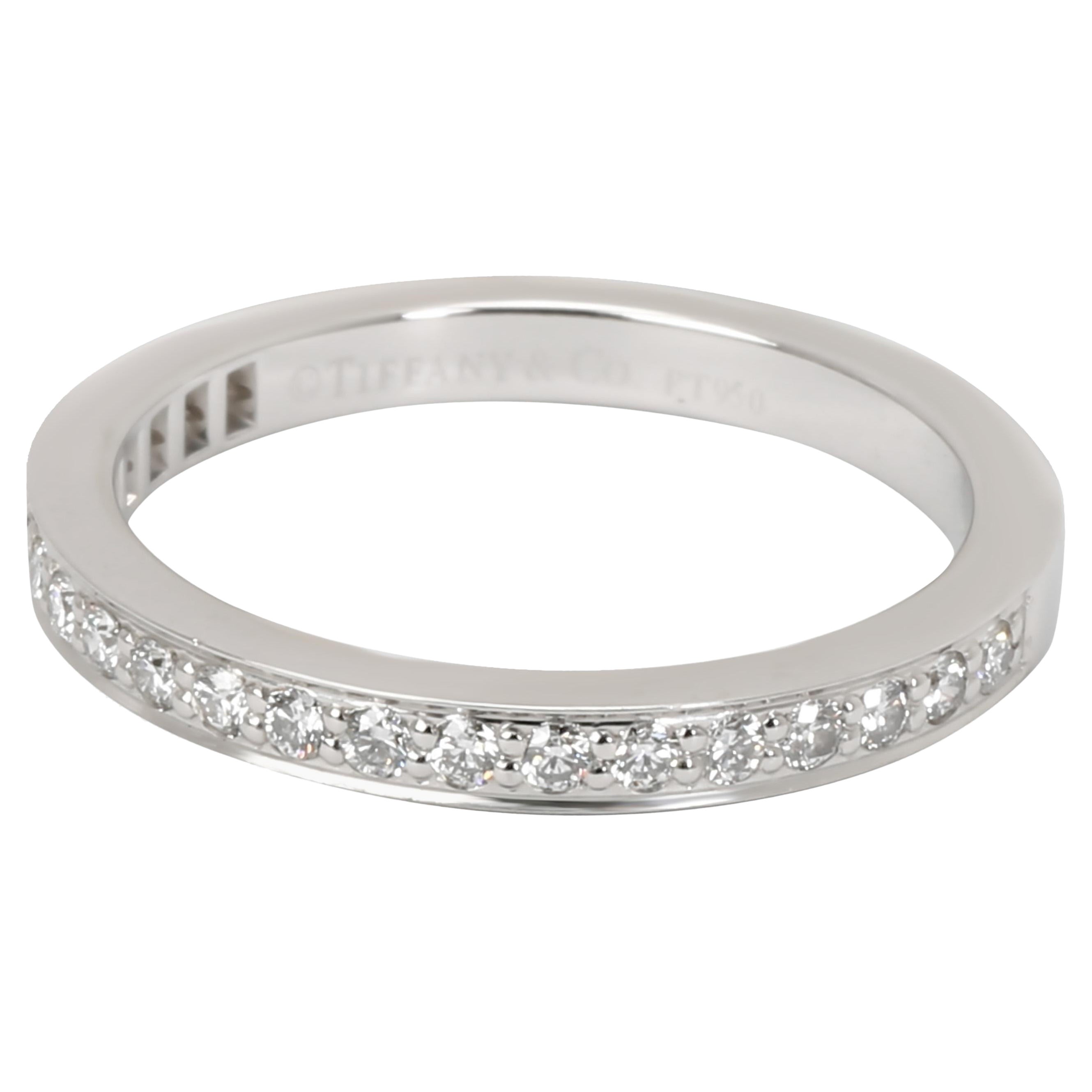 Tiffany and Co. Harmony Diamond Wedding Band in Platinum 0.23 CTW For Sale at 1stDibs