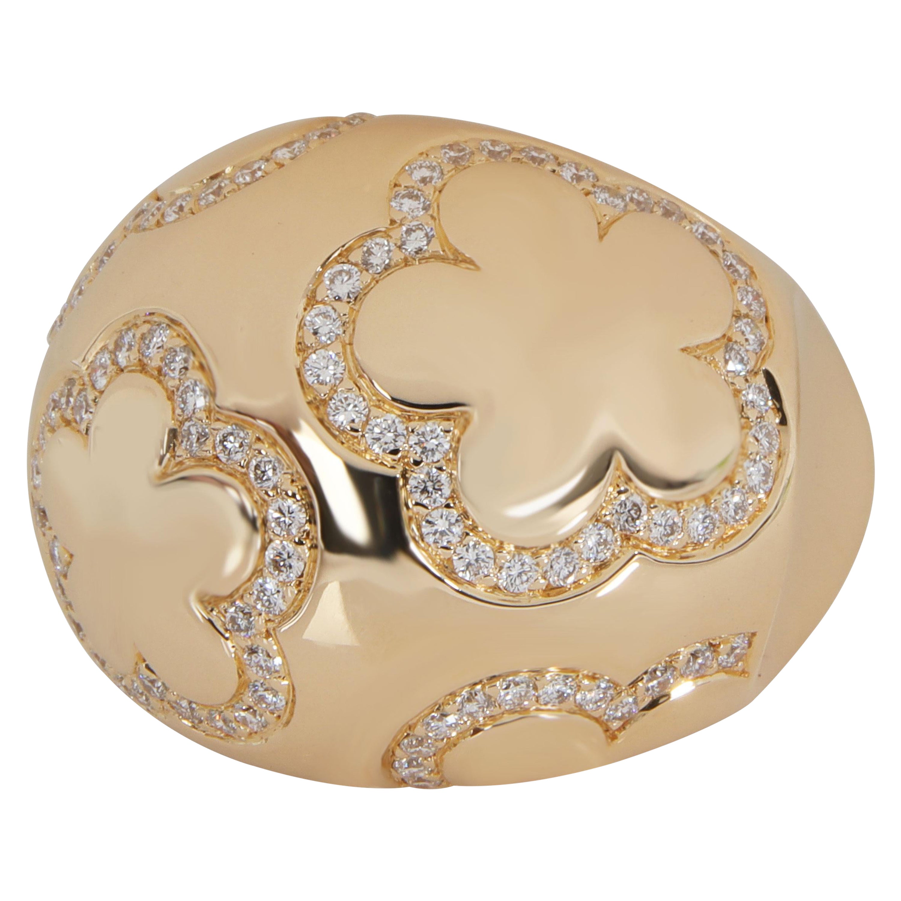 Dior Multi Colored Gemstone Cluster Ring in 18K Yellow Gold For Sale at ...