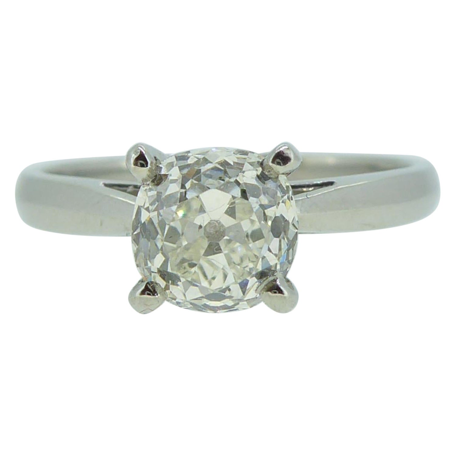 Art Deco 1.20 Carat Emerald Cut Diamond Solitaire Plus Platinum Ring ...