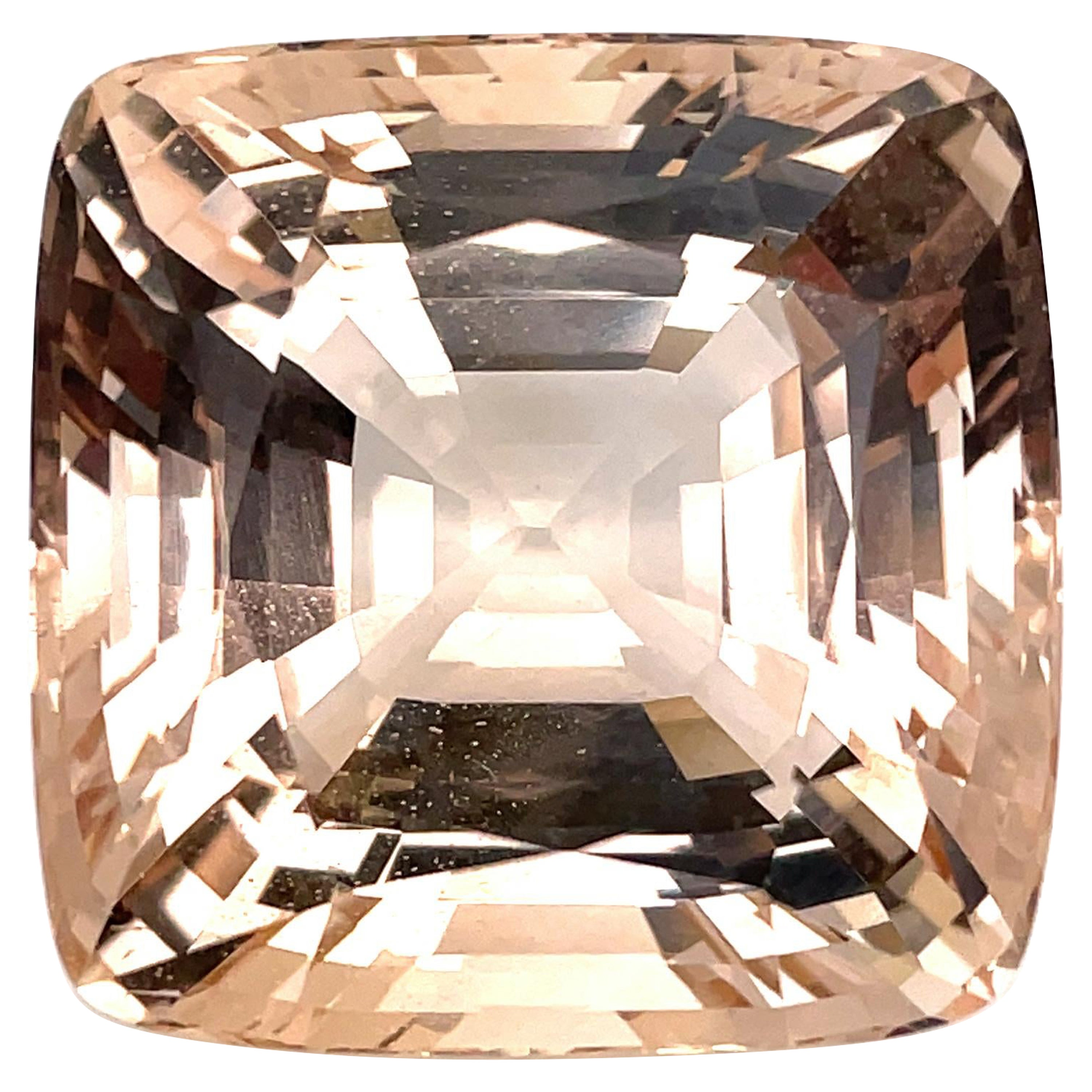 22.39 Carat Golden Topaz Cushion, Loose Gemstone, GIA Certified For ...