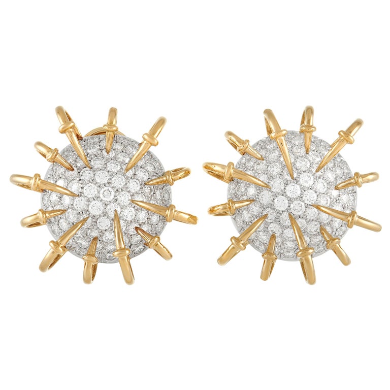 Tiffany and Co. Schlumberger Apollo Collection Platinum and 18K Yellow ...