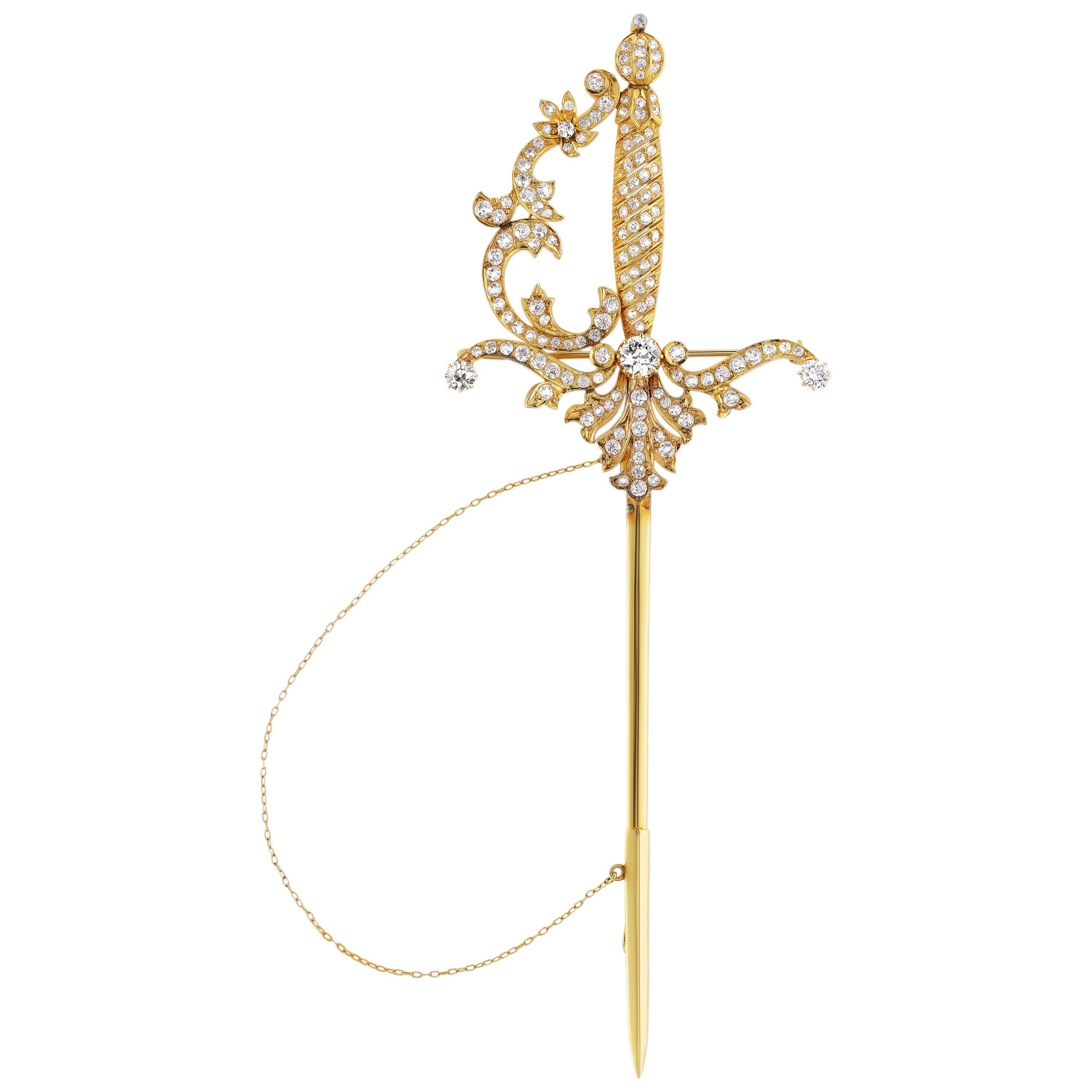 Omega, broche « Birdhouse » en or 14 carats et diamants - En vente sur ...