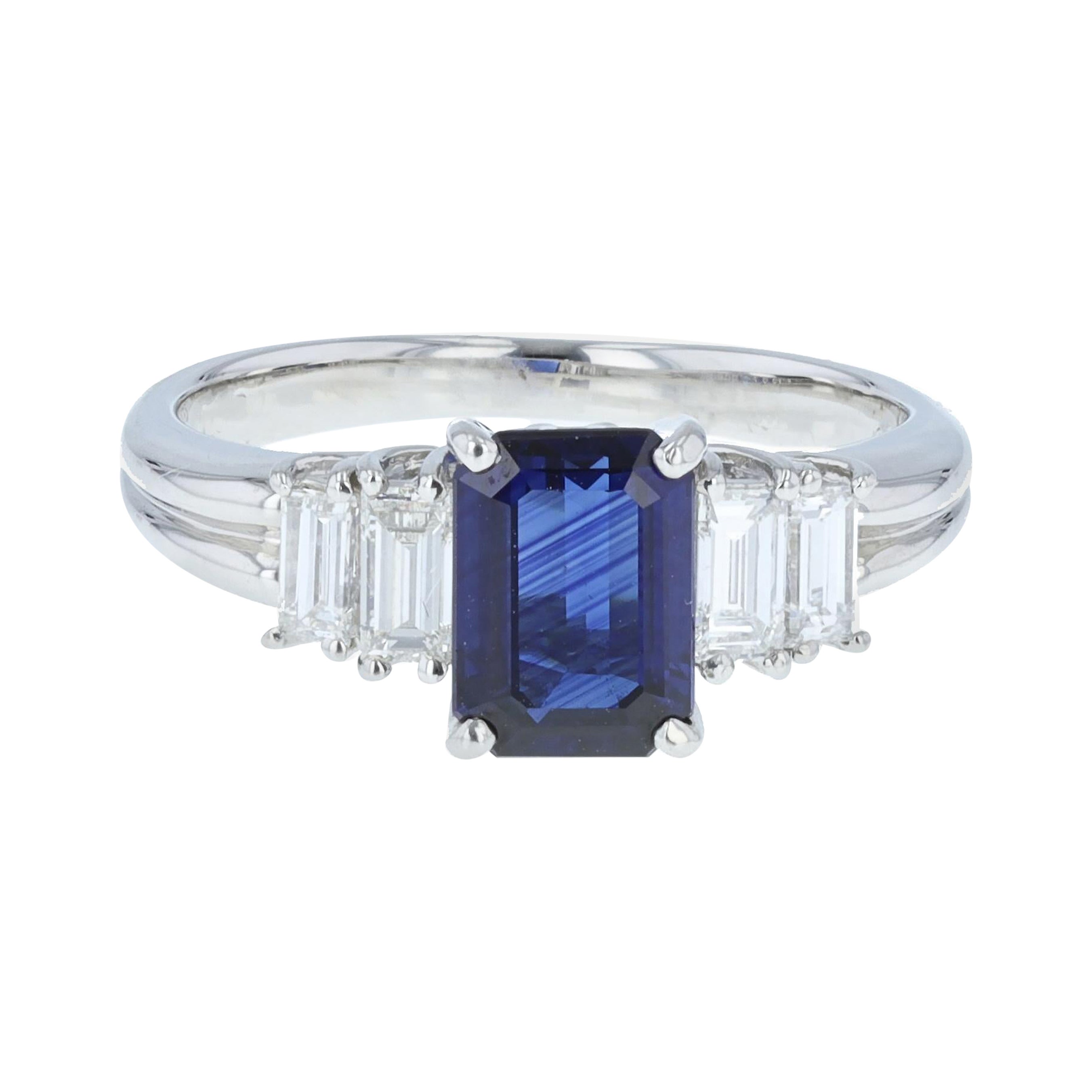 Stunning Sapphire Diamond Ring at 1stDibs