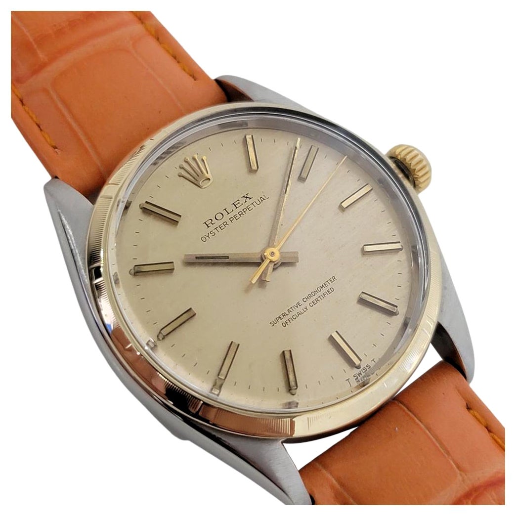 Rolex Oyster Perpetual 1003 Vintage Coca Cola Men's 14 Karat Gold Year ...