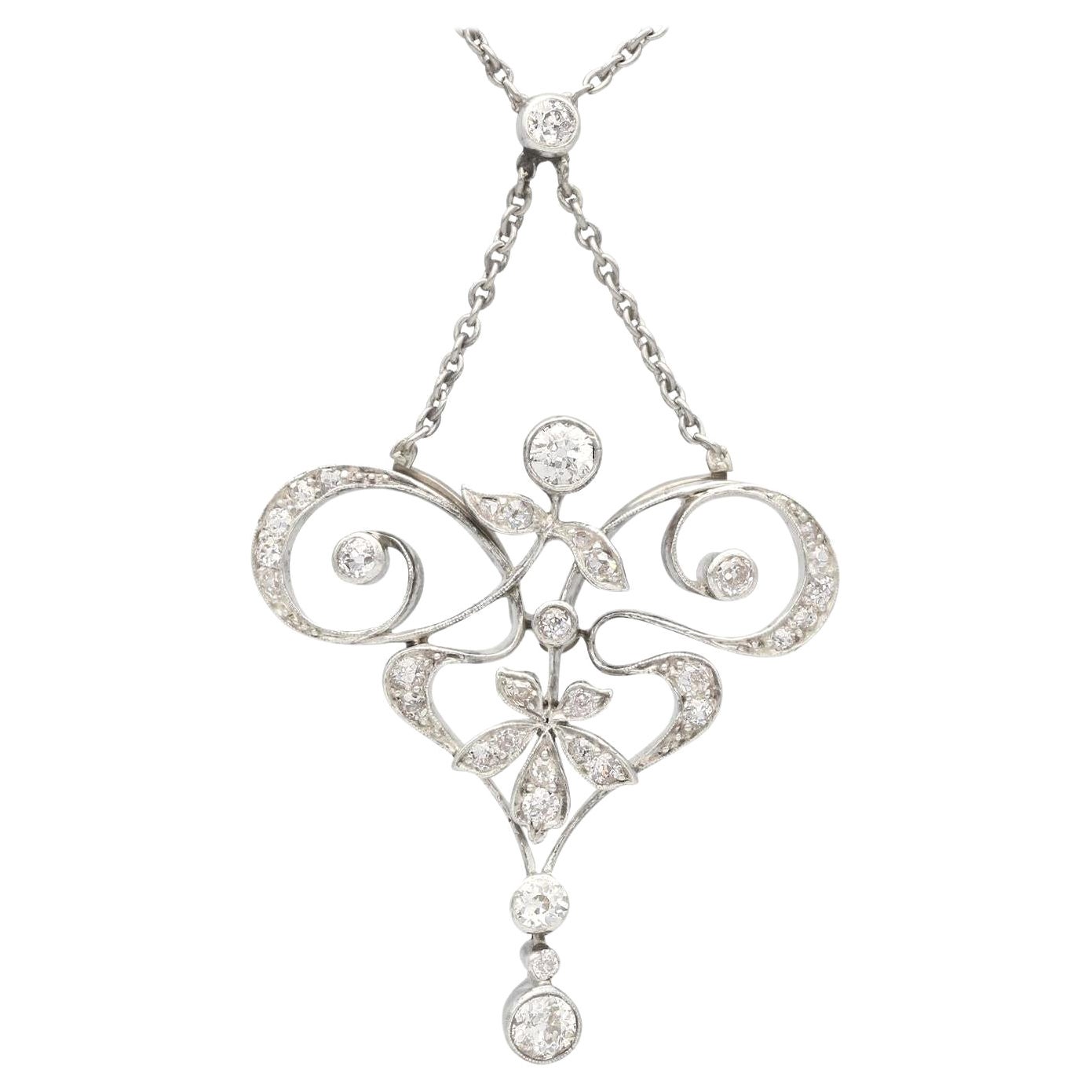 1.12 Carat Diamond and Glass Filled Ruby 12.50 Carat Pendant in 18 ...