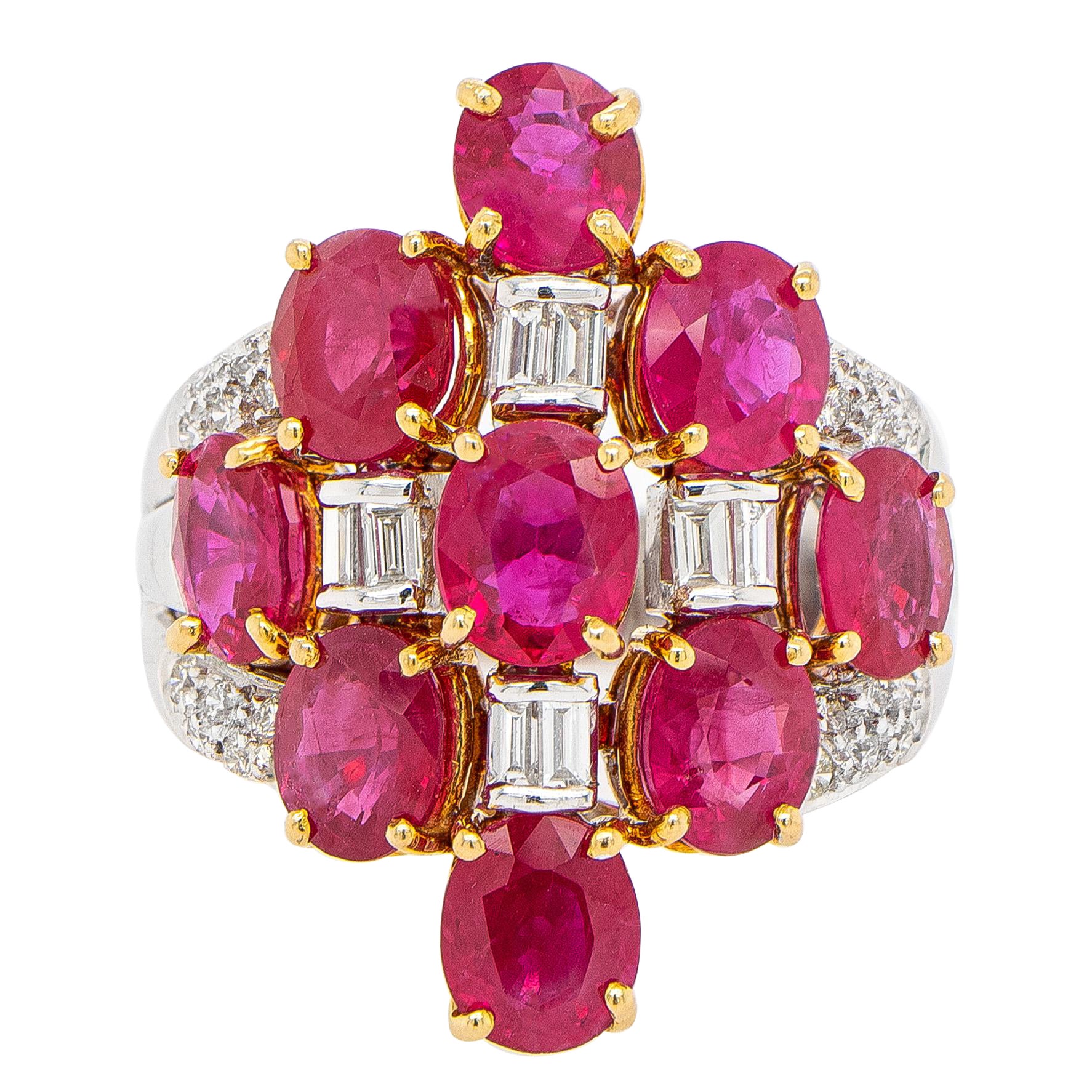 7.04 ct Burmese Ruby Ring at 1stDibs