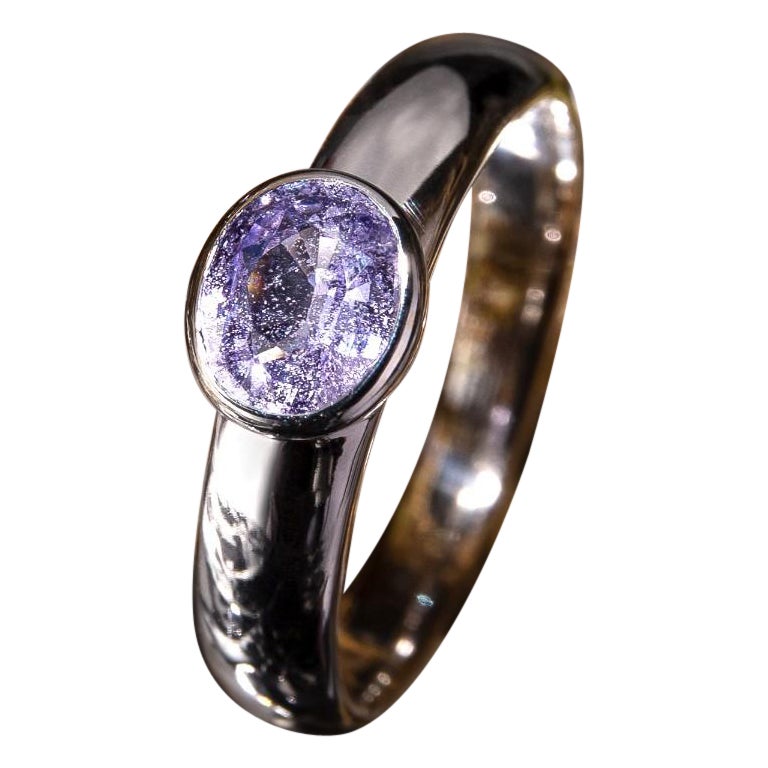 Hemmerle Purple Sapphire copper gold Ring For Sale at 1stDibs