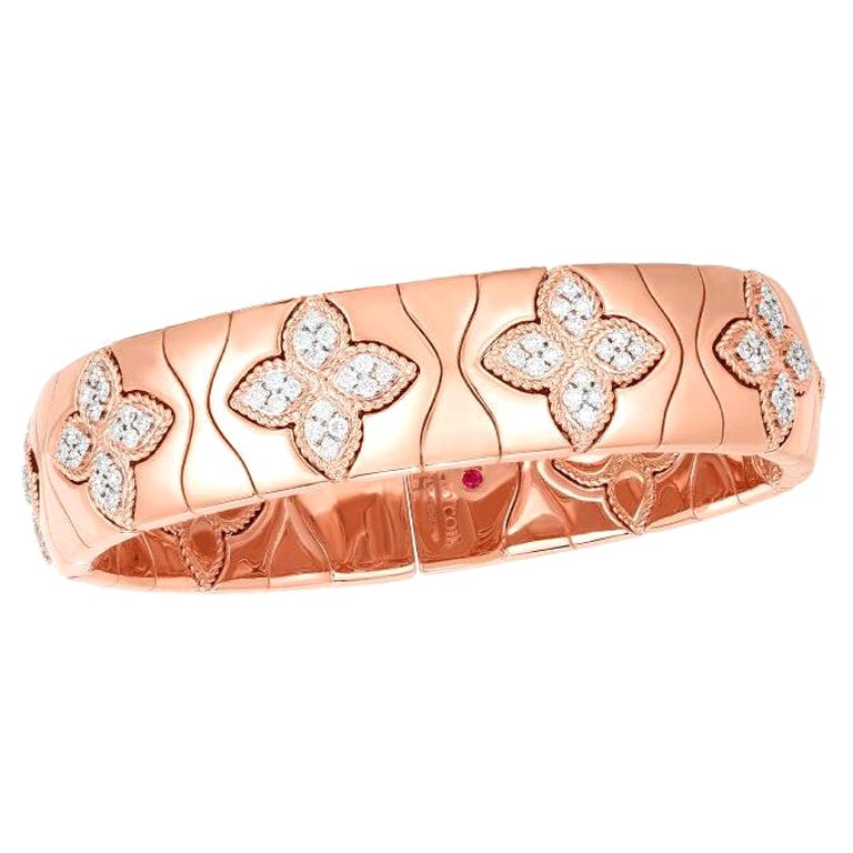 Roberto Coin Diamond and Enamel Bangle at 1stDibs