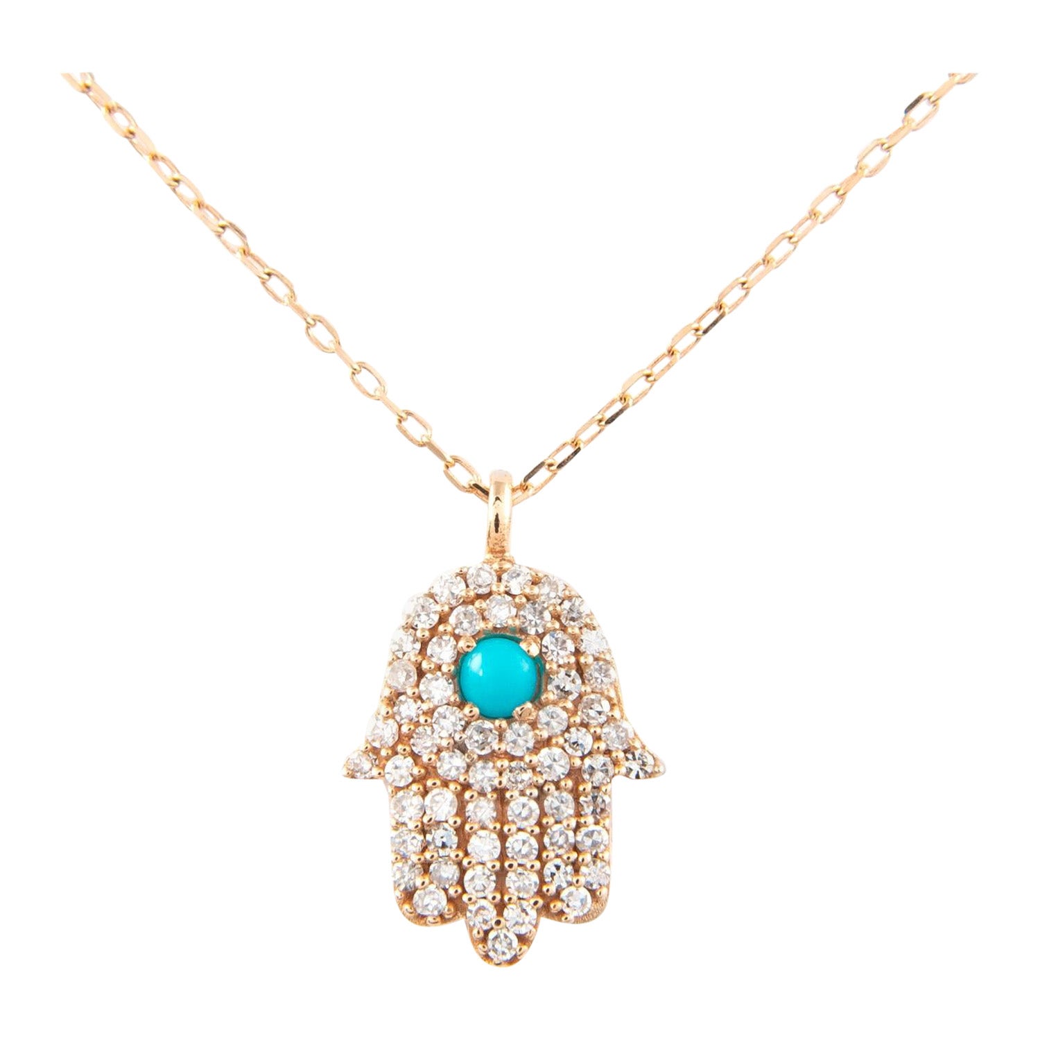 Aldo Cipullo Onyx Gold Hamsa Pendant at 1stDibs