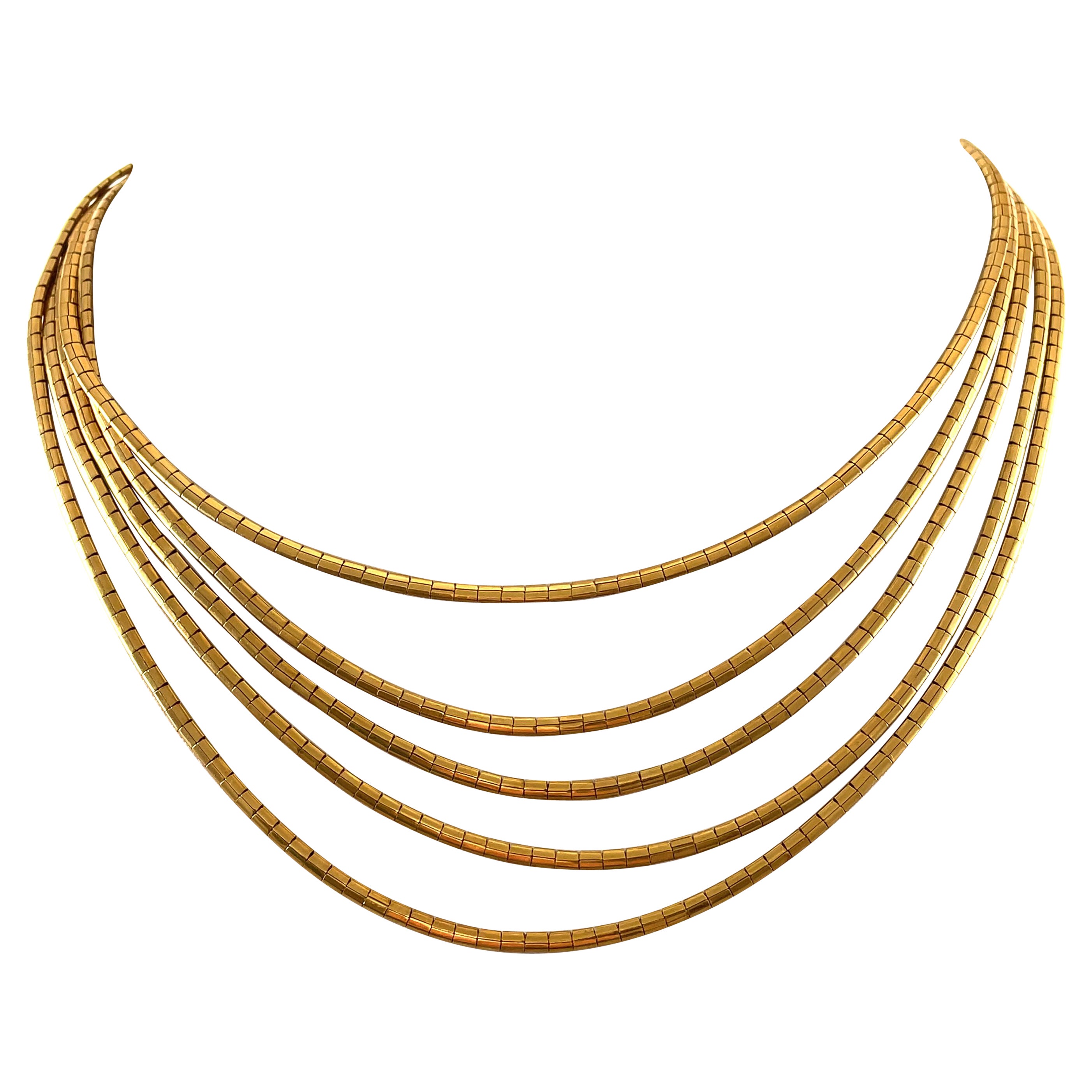 Cartier 18 Karat '750 French' Gold Chain Necklace Estate 34 Gram at ...