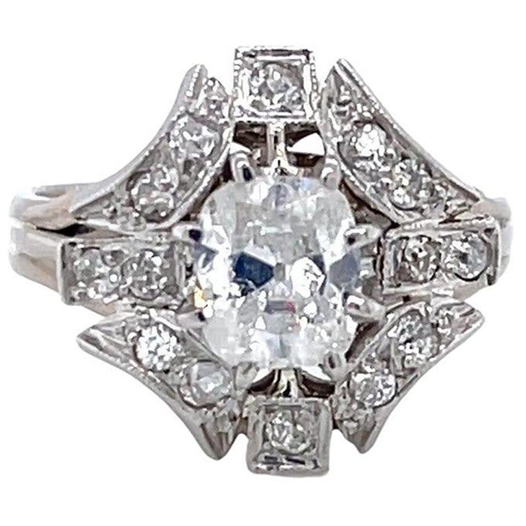 Vintage 1950 Ruser Mississippi River Pearl Diamond Gold Platinum ...