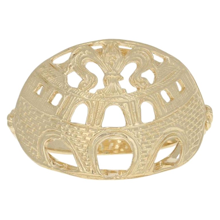 Yellow Gold Roman Colosseum Statement Ring, 14k Flavian Amphitheatre ...