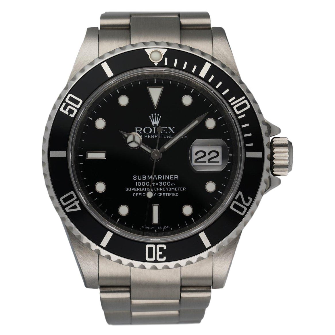 Rolex Submariner 16610 Engraved Rehaut Men's Watch For Sale at 1stDibs