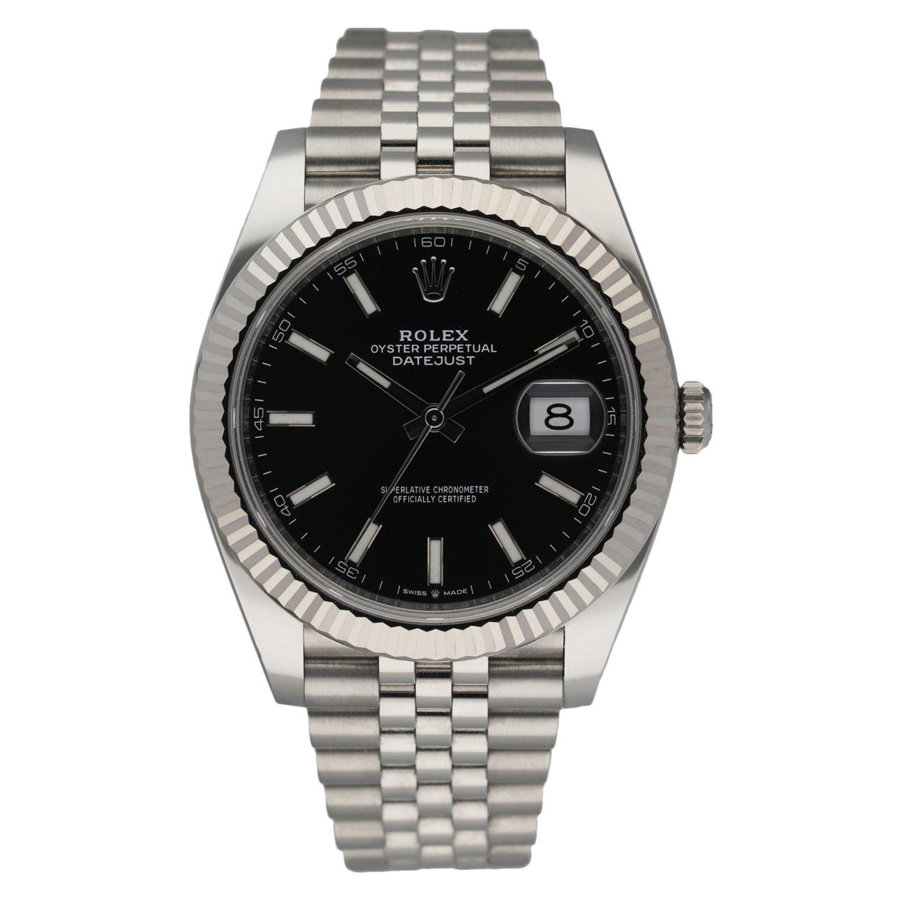 Rolex Datejust 41 126334 Men's Stainless Steel Diamond Watch at 1stDibs