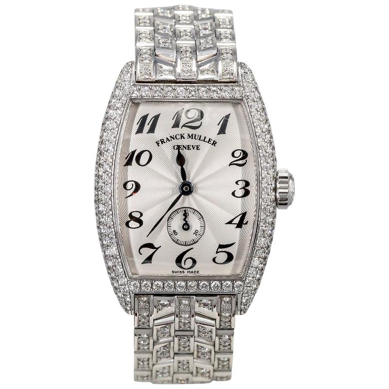 Franck Muller Lady's White Gold Diamond Wristwatch at 1stDibs | franck ...