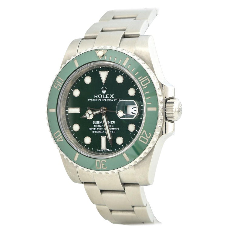 Rolex Submariner 'Hulk' Ref. 116610LV Stainless Steel at 1stDibs