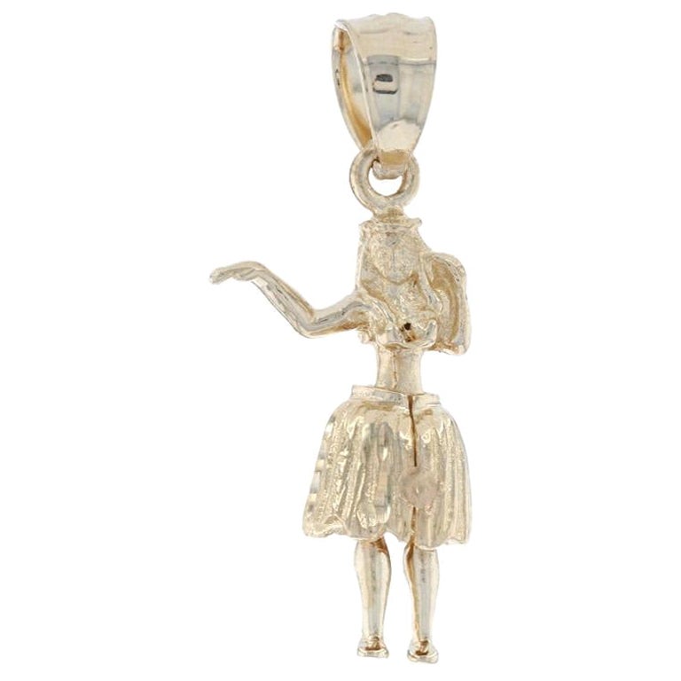 Henry Dankner Gold Living Charm: Hawaiian Hula Dancer at 1stDibs ...