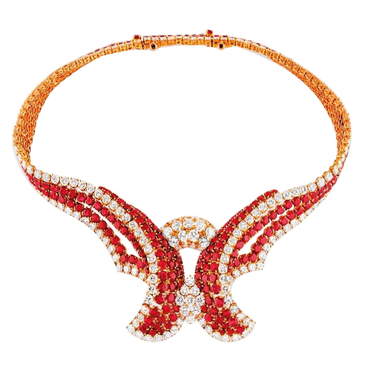 M Gerard Paris Gold and Diamond Necklace at 1stDibs