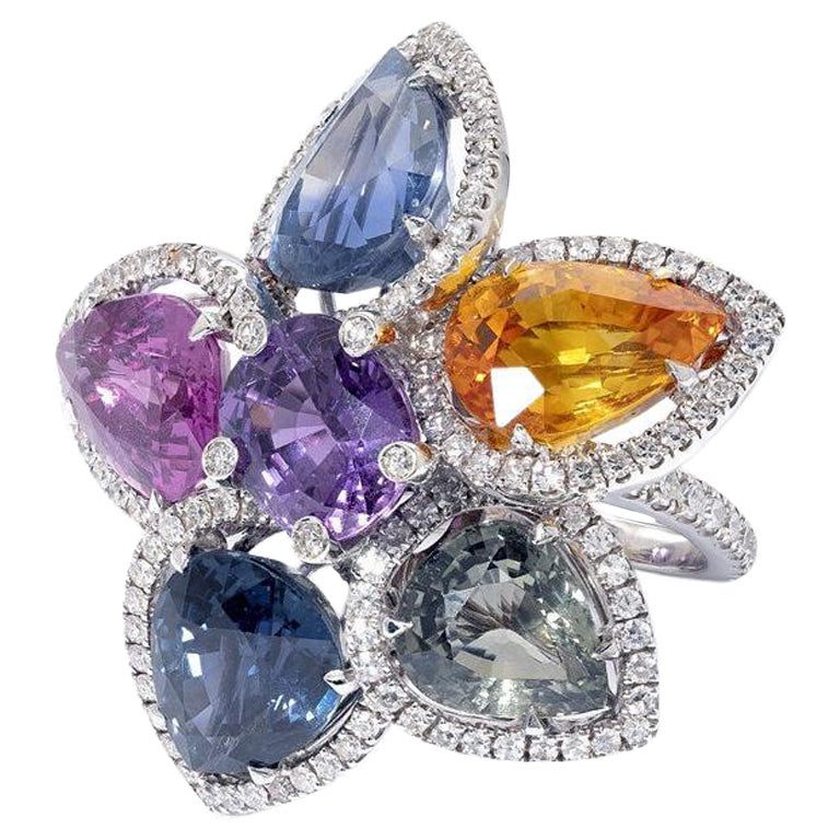 David Morris Pavé Set Diamond Half Eternity Ring For Sale at 1stDibs ...