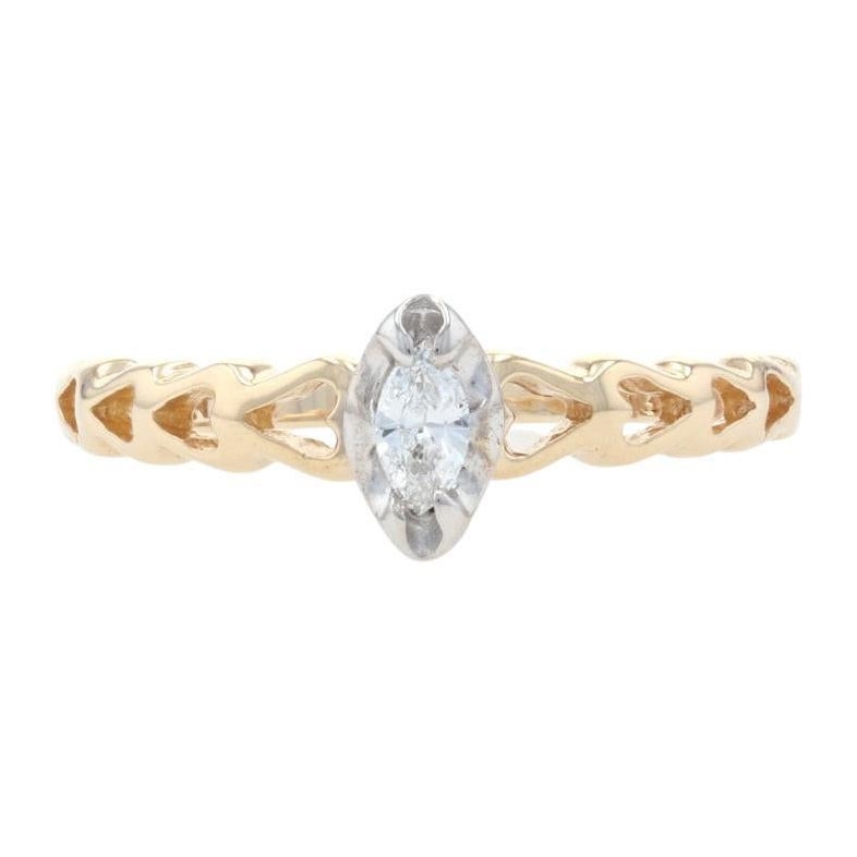 Bogo Diamond 10K Yellow Gold Custom Ring, Solitaire Prong Setting ...