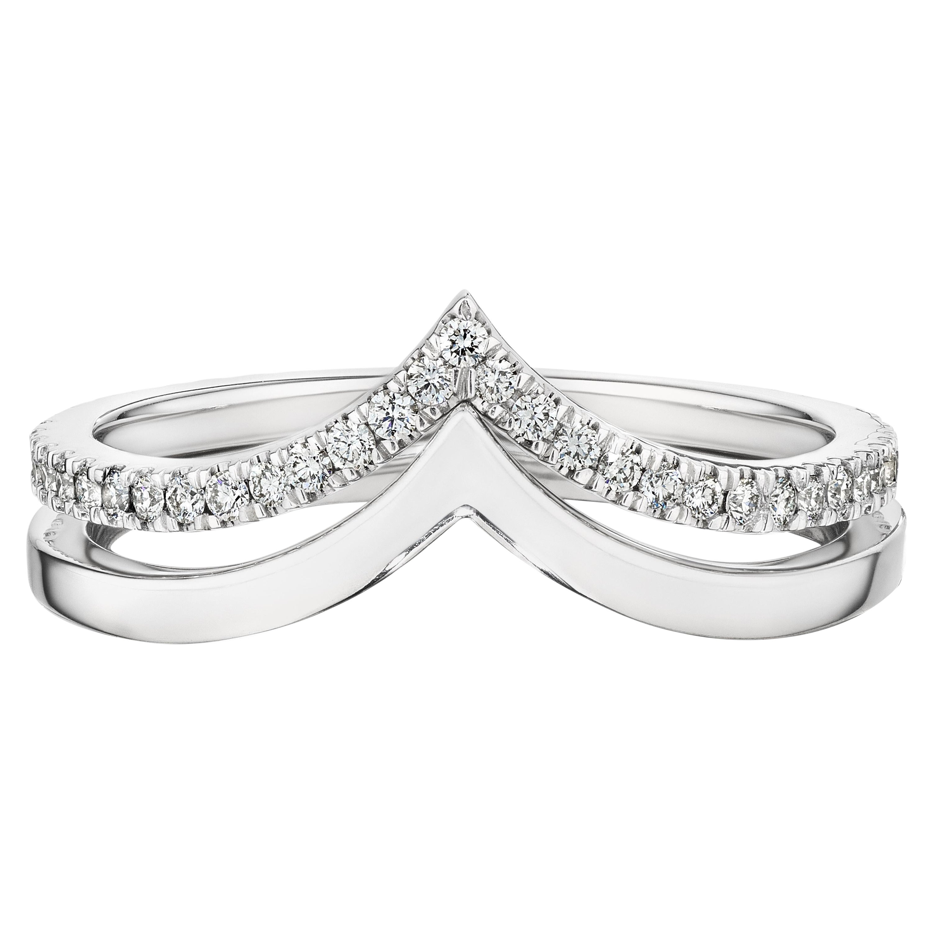 Customizable Diamond Tiara Ring Set For Sale at 1stDibs