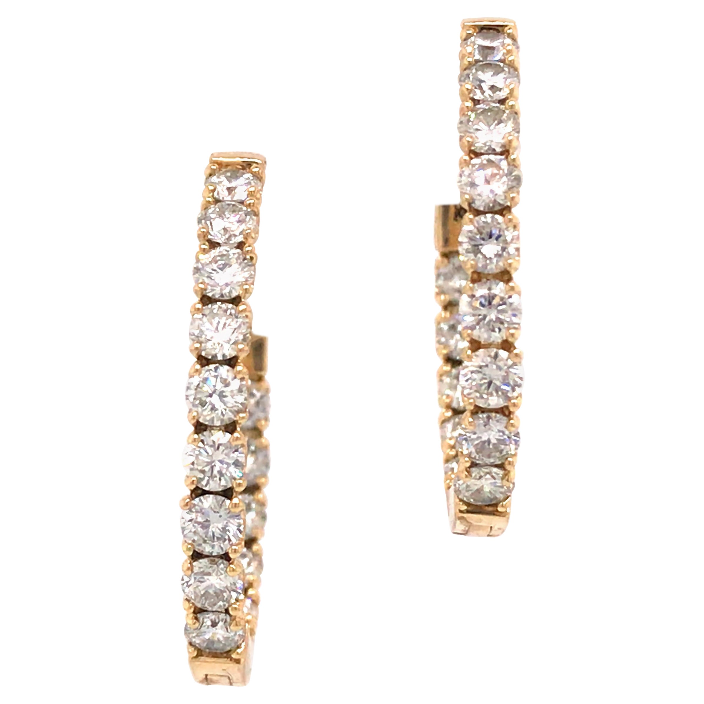 Boucheron Toi et Moi Serpent Bohème Yellow Gold Diamond Oval Hoop Omega ...