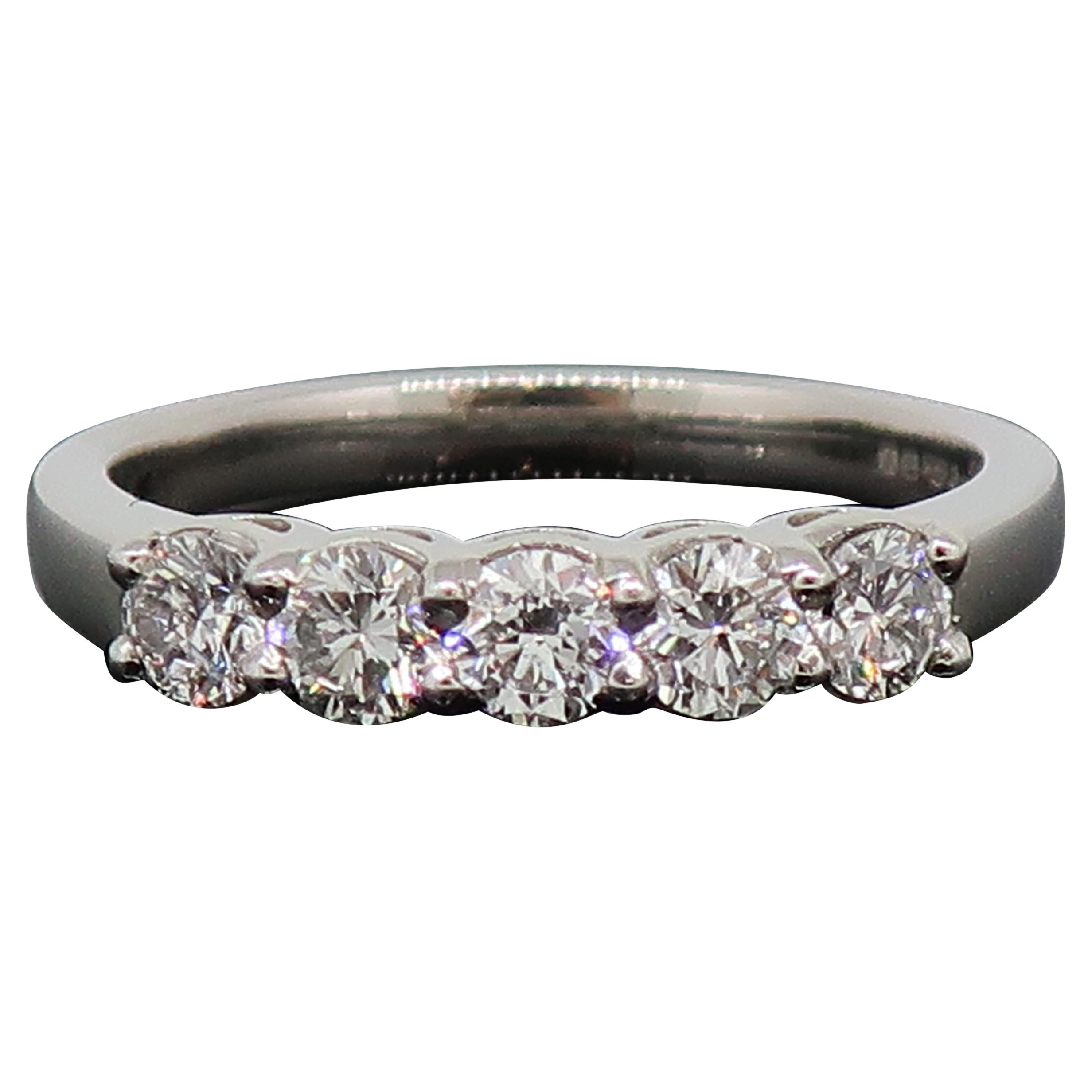 Square Cut Diamond Platinum Eternity Band Ring at 1stDibs | square cut ...