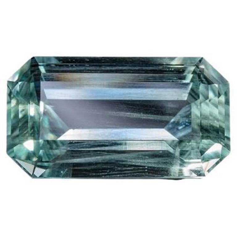 GIA Certified 99.90ct Natural Blue Emerald Cut Aquamarine Magnificent ...