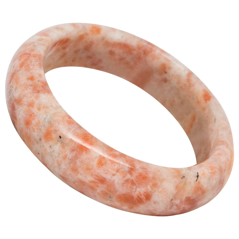 Medium Wrist M Internal Diameter Natural Sunstone Bangle R2011 For Sale ...