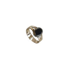14 Karat Gold Ring Marked JF Ornamented with Amethyst Stone at 1stDibs ...