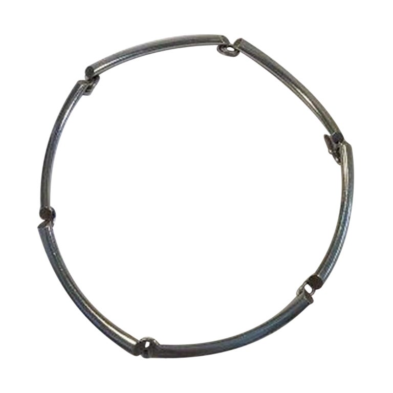 Sølvsmedien 'Silversmithy' Sterling Silver Segmented Necklace For Sale ...