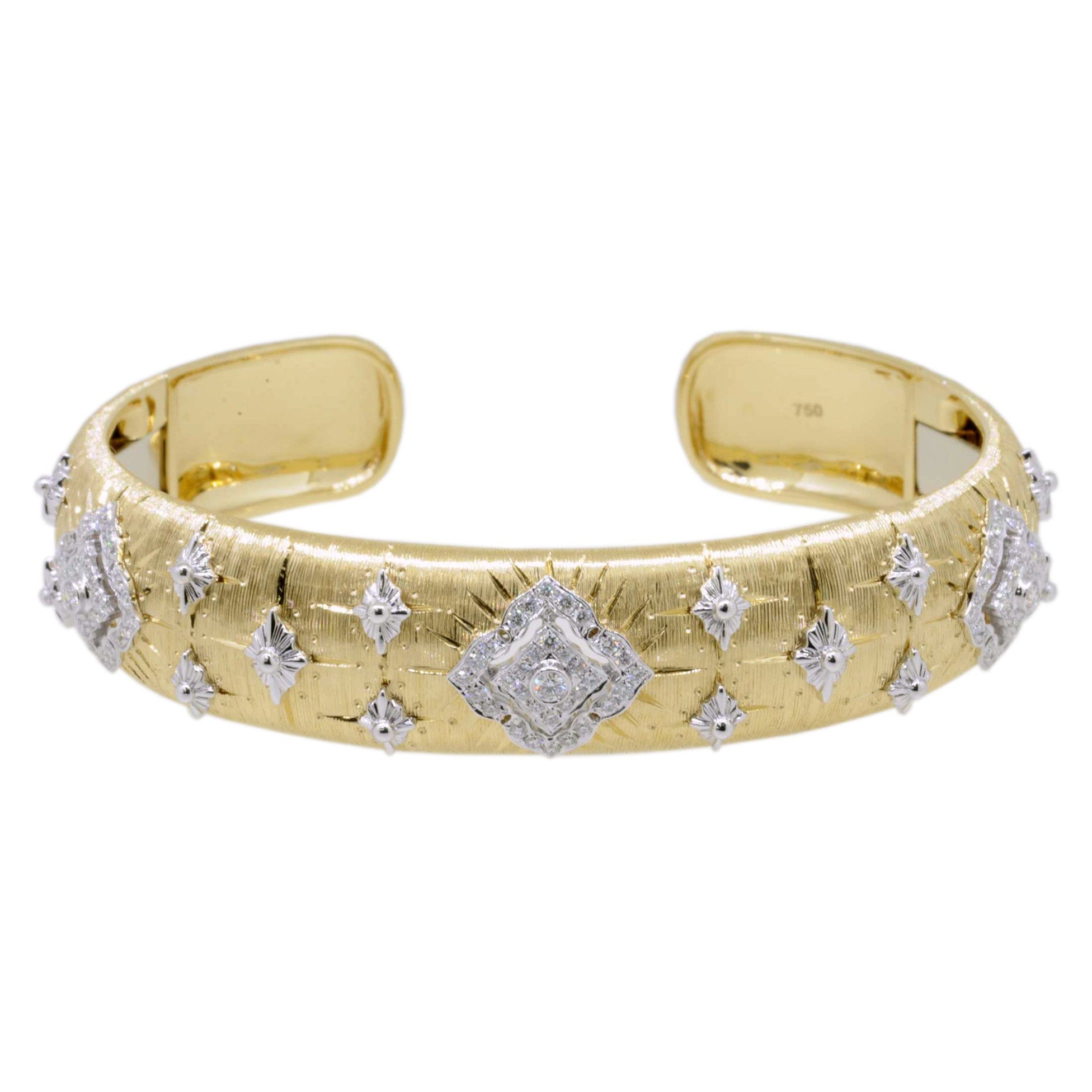 Diamond Velvet Bracelet in 18K White Gold Unworn For Sale at 1stDibs