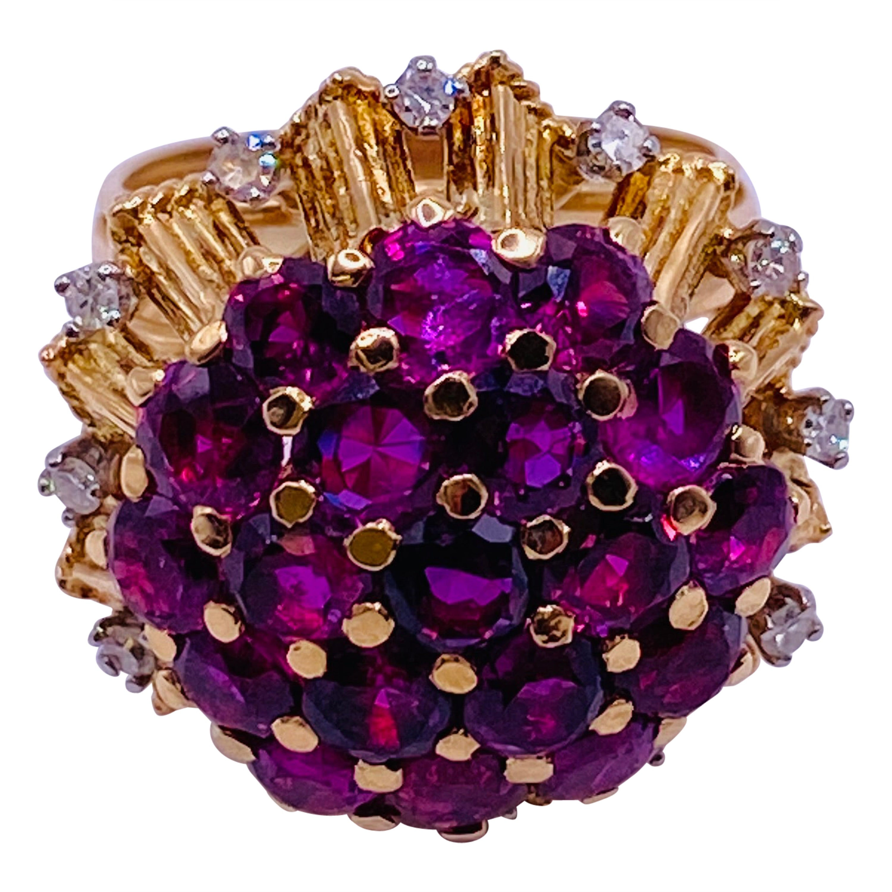 Diamond and Ruby Carved Wood Snake Ring For Sale at 1stDibs | diamond ...