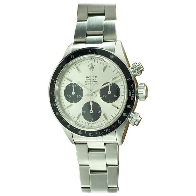 Rolex Astrua Stainless Steel Cosmograph Wristwatch Ref 6263 For Sale at ...