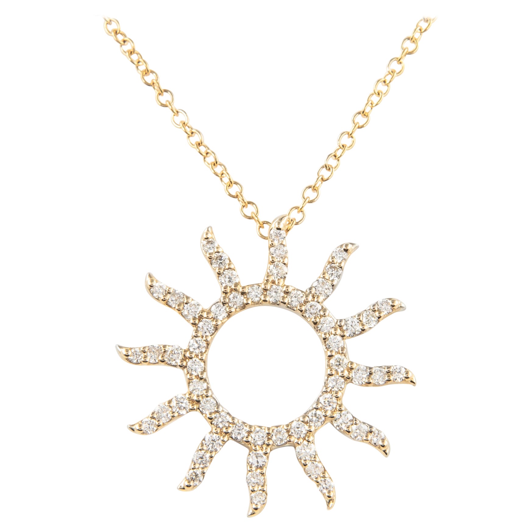 Gold Apollo Sun King Pendant For Sale at 1stDibs