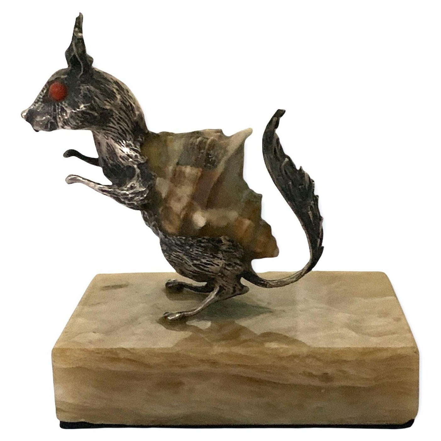 Aurelio Teno Surrealist Sterling Silver and Shell Character at 1stDibs