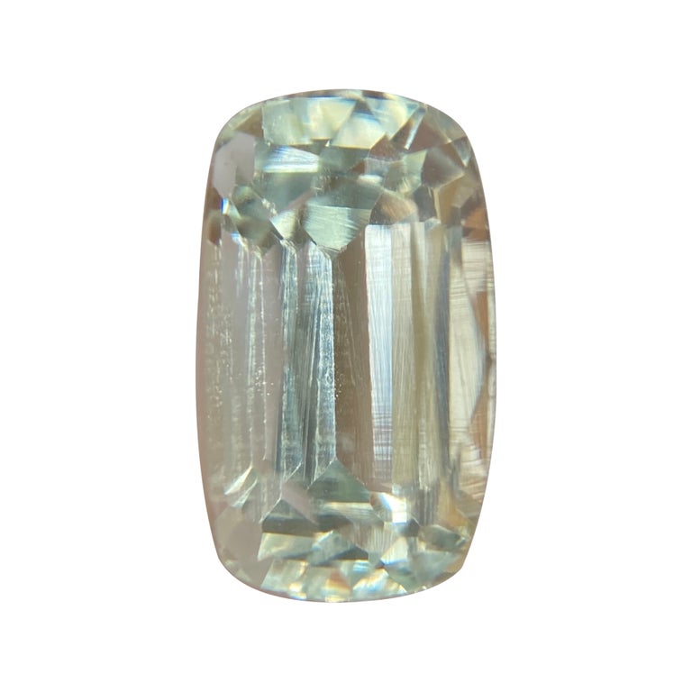5.98ct Natural Light Blue Aquamarine Fancy Cushion Cut Loose Gemstone ...