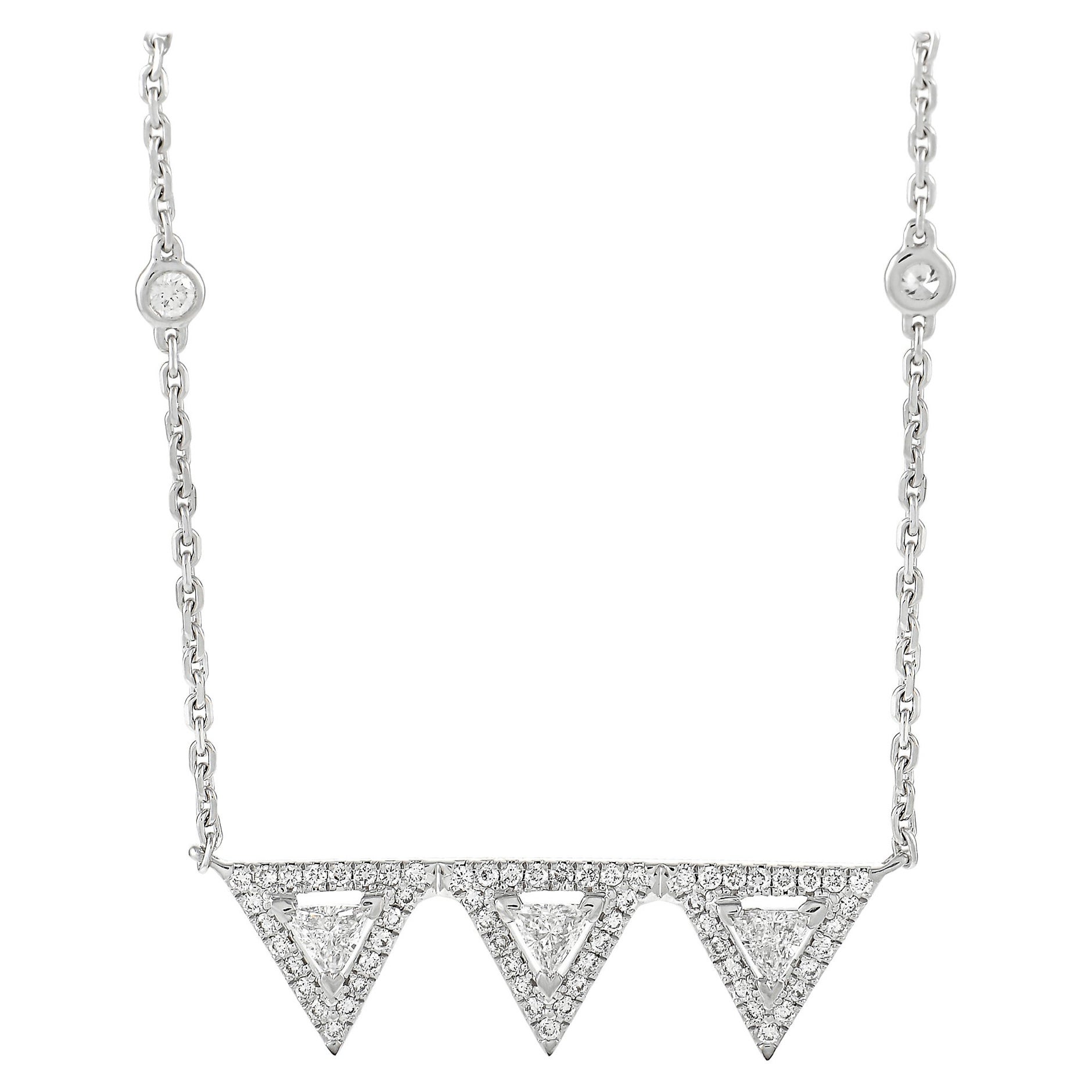 Messika 18 Karat Pink Gold Move Diamond Necklace 'Anniversary Edition ...