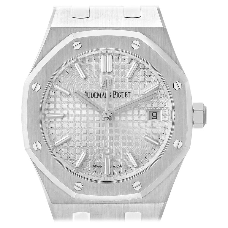 Audemars Piguet Royal Oak Steel Silver Dial Men's Watch 77350ST Unworn ...