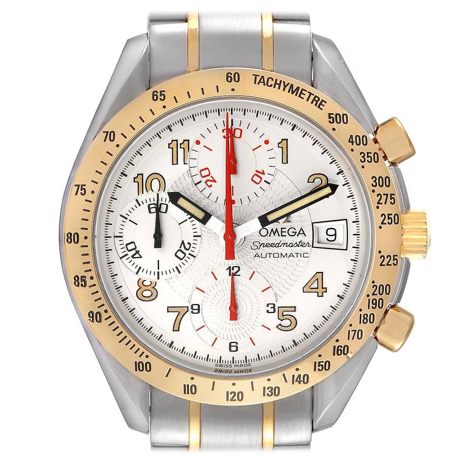 Vintage Omega 2-Register Chronograph in 18 Karat Yellow Gold, 1945 For ...