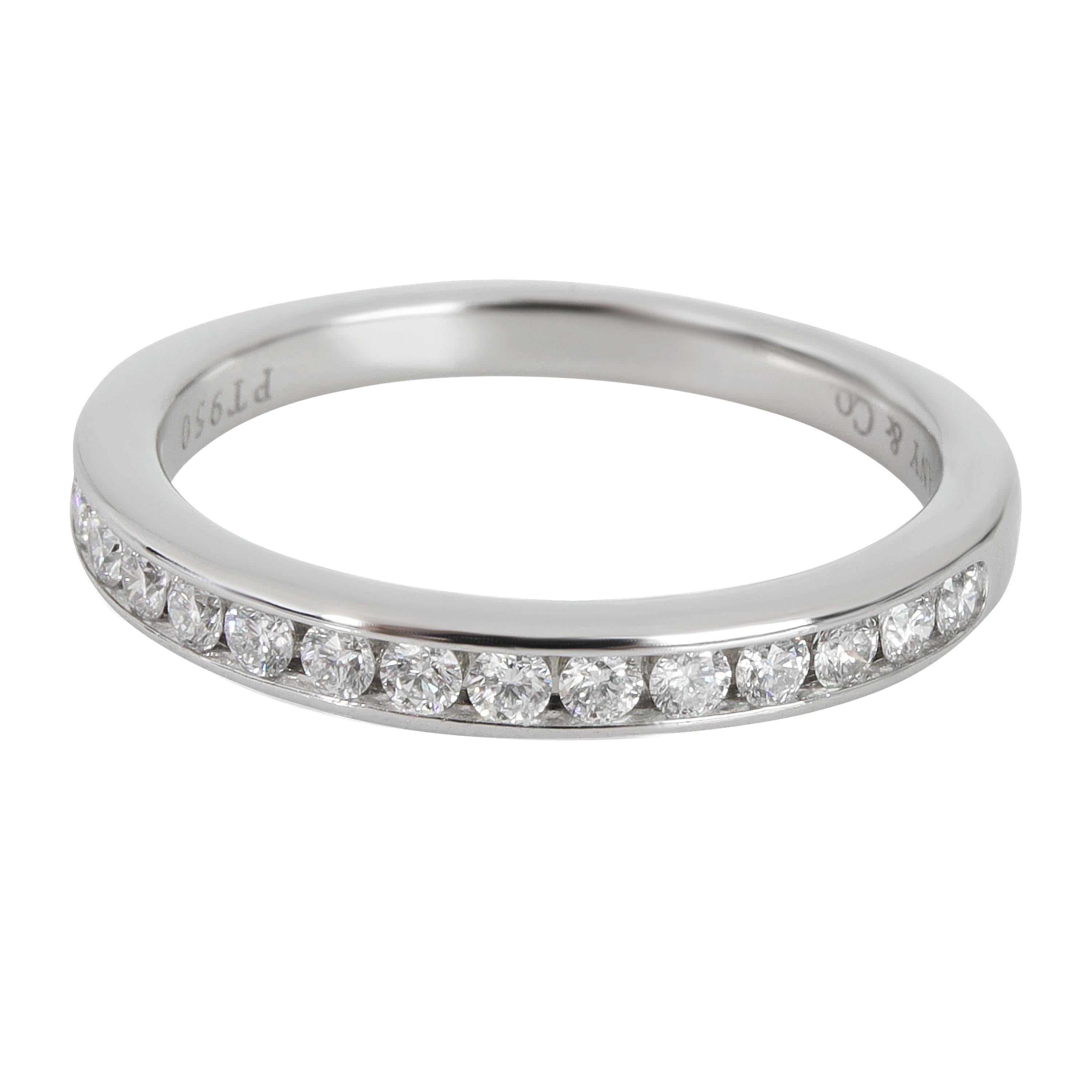 Tiffany and Co. Round and Baguette Diamond Wedding Band in Platinum 0. ...