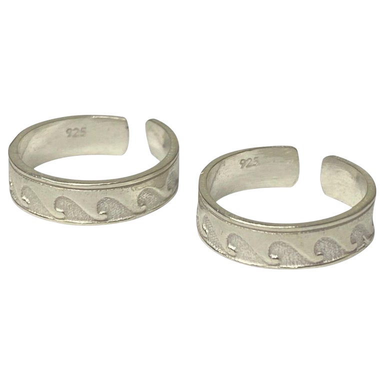925 sterling Pure Silver Toe Rings For Sale at 1stDibs