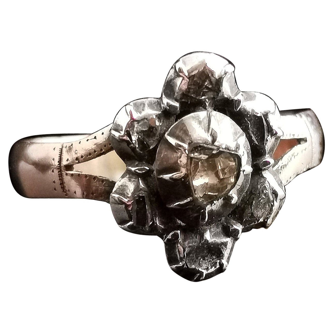 Georgian Imperial Topaz Rose Cut Diamond Ring at 1stDibs | imperial cut ...