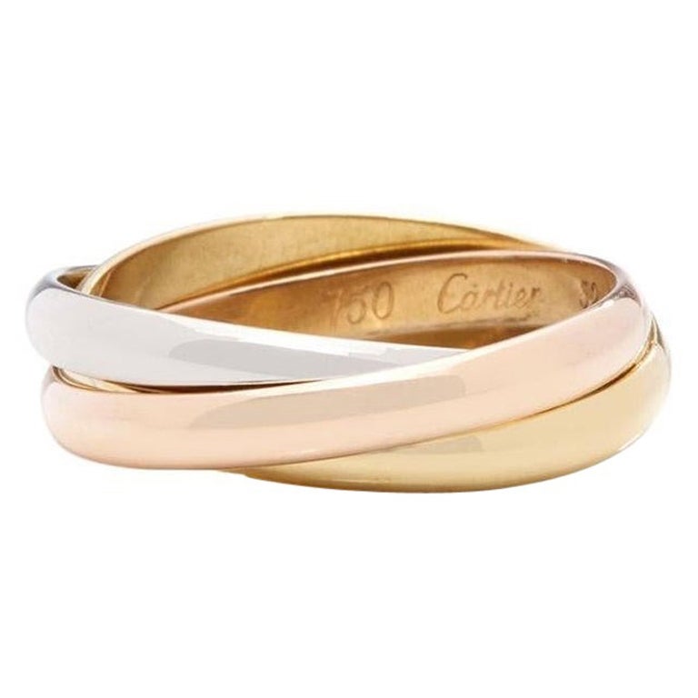 CARTIER 'Trinity' Diamond White Gold Eternity Ring at 1stDibs